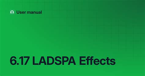 617 Ladspa Effects Ver121 日本語 User Manual