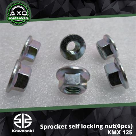 Sprocket Self Locking Nut Kmx1256pcs 92015 1432 Genuine Shopee