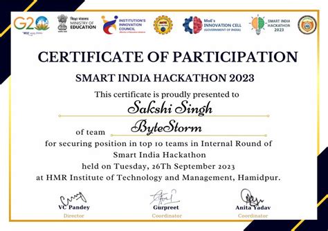 Sakshi Singh On Linkedin Smartindiahackathon Sih Innovation Leadership Teambytestorm