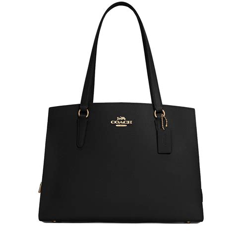 Buy Coach Tatum Carryall 40 Bag In Black True Red C4077 Online In