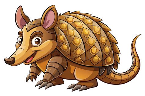 Funny Armadillo Illustration Cartoons Clipart And Line Art Design On