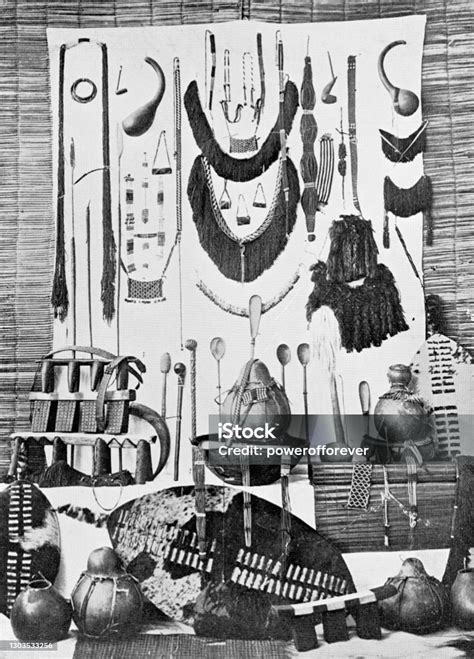 Traditional Zulu Weapons Bead Jewelry Tools And Pottery 19th Century