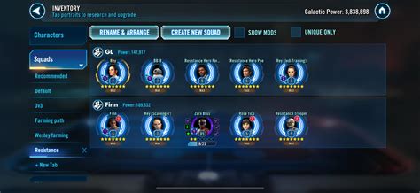 What Are The Best Resistance Teams No Ben Solo Rswgoh