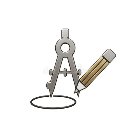 Precise Drafting Tools Compass And Pencil For Architectural Design And