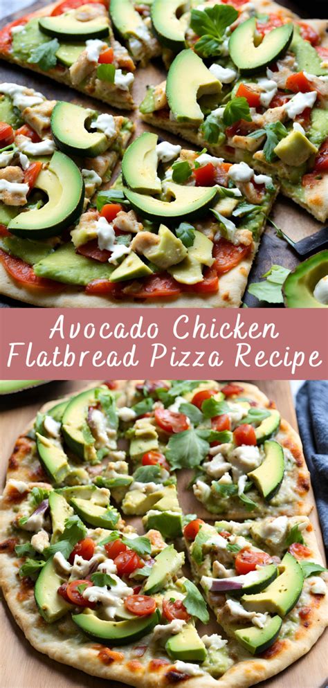 Avocado Chicken Flatbread Pizza Recipe Cheff Recipes