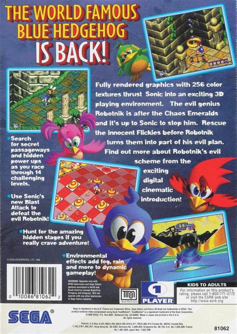 Sonic 3d Blast Box Shot For Saturn Gamefaqs