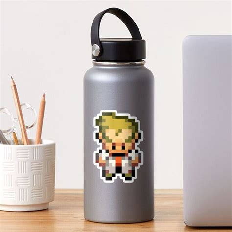 Professor Oak Overworld Sprite Sticker By Fourfourfour Redbubble