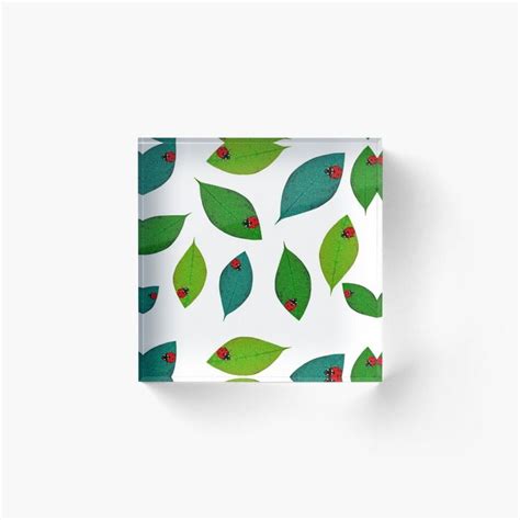 Ladybug On Leaf Acrylic Block For Sale By Marcsabuncu Ladybug Buy