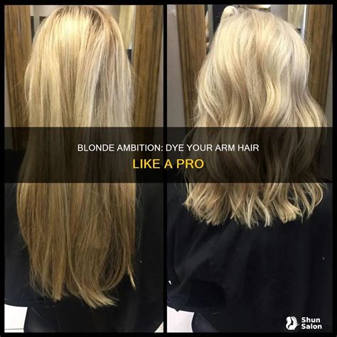 Blonde Ambition Dye Your Arm Hair Like A Pro Shunsalon