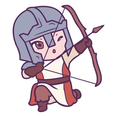 Chibi Knight Archer Character Png Design Chibi Knight Archer