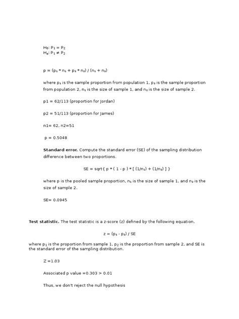 Procedure Hypothesis Testing Pdf
