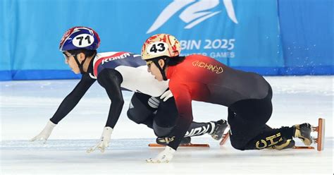 한국 중국 싸움에 카자흐가 웃다남자 5000m 계주도 노메달 하얼빈 Ag