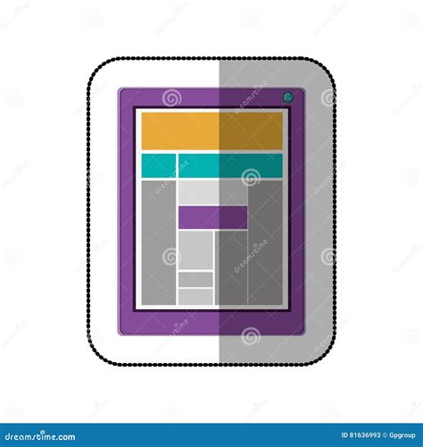 Tablet Device Design Stock Illustration Illustration Of Multimedia