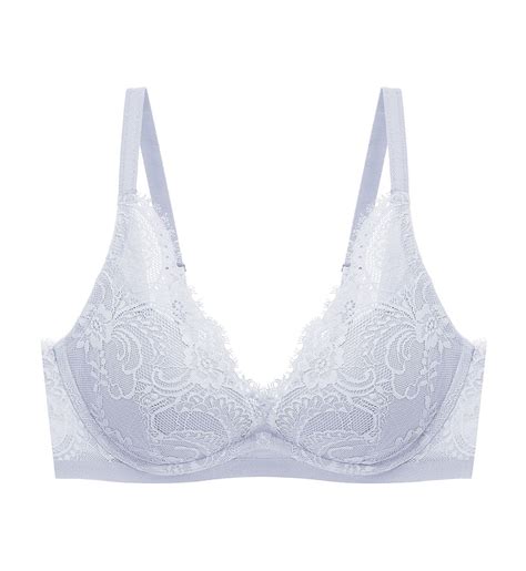 Love Lace Wired Push Up Bra In Sky Gray Triumph Malaysia