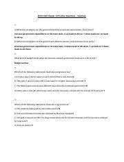 ECON Chapter Practice Questions Solutions Docx ECON Chapter Practice Questions