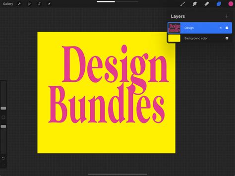Outline Lettering Or Design In Procreate Design Bundles
