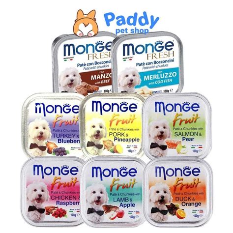 Pate Cho Chó Pate Monge Nhiều Vị 100g Nhập Khẩu Ý Paddy Pet Shop