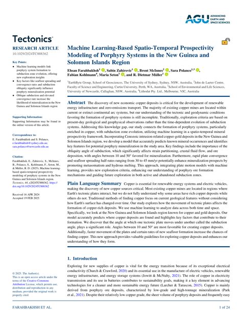 Pdf Machine Learning‐based Spatio‐temporal Prospectivity Modeling Of