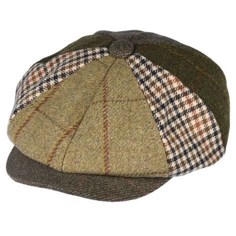 Major Wear Patchwork Tweed Newsboy Cap Yorkshire Hats