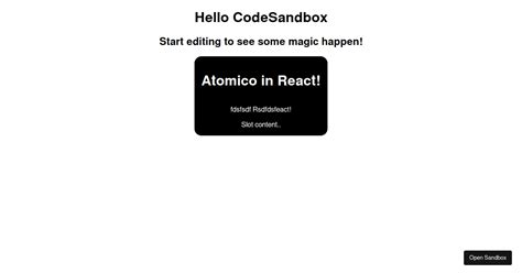 Atomico React Example Forked Codesandbox