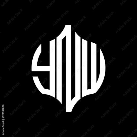 Ynw Letter Logo Ynw Best Black Background Vector Image Ynw Monogram Logo Design For