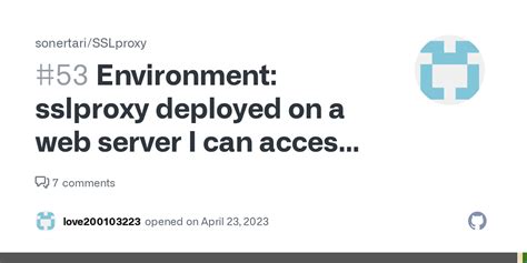 environment sslproxy deployed on a web server i can access the web