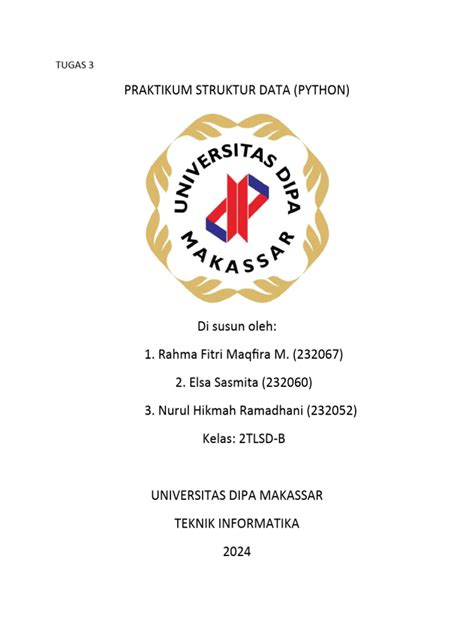 Tugas 3 Prak Python 1 Pdf Tugas 3 Prak Python 1 Pdf