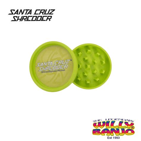 Santa Cruz 2 Part Eco Biodegradable Hemp Shredders Willy Banjo