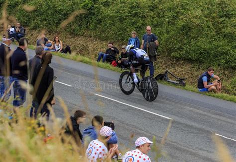 The Cyclist Nicholas Dlamini Le Tour De France 2021 Editorial Image Image Of Clock Active