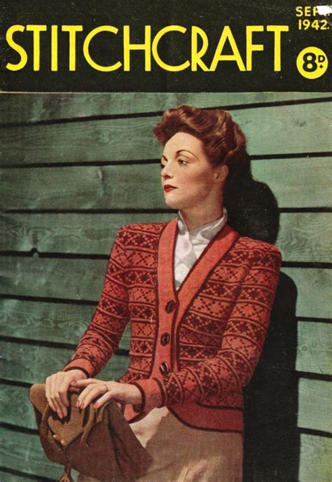 Stitchcraft Magazine Sept 1942 Full Pdf Copy Individual Patterns On