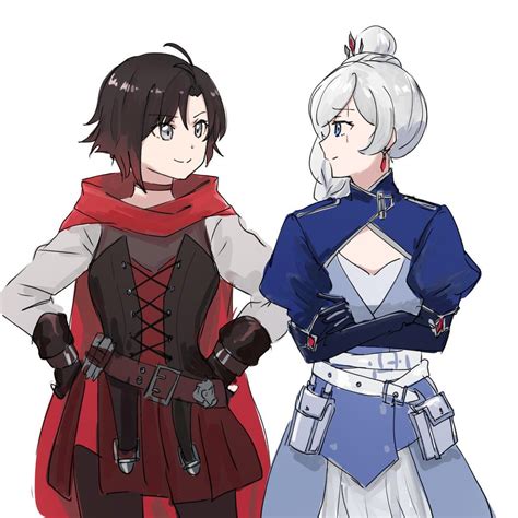 Rwby Ruby Rose Weiss Kael — 𝐰𝐡𝐢𝐭𝐞