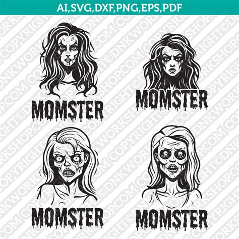 Momster Svg Cut File Cricut Clipart Dxf Eps Png Silhouette Cameo
