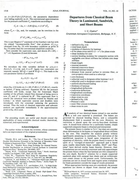 Pdf Departures From Classical Beam Theory In Laminated Sandwich And