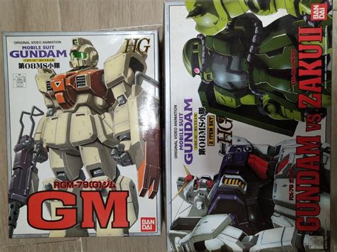 Ms08 Team 08 小隊 Hg Gundam Gm Rx 79 Zakuii 興趣及遊戲 玩具 And 遊戲類 Carousell