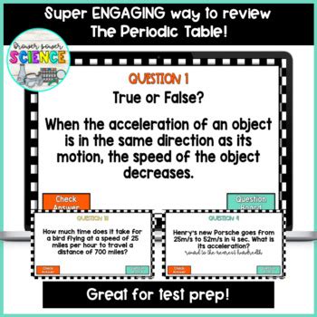 Speed And Acceleration Interactive Powerpoint Game By Brower Power Science