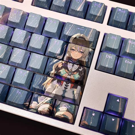 Firefly Honkai Star Rail Keycaps Set Game Backlit Pbt Keysium