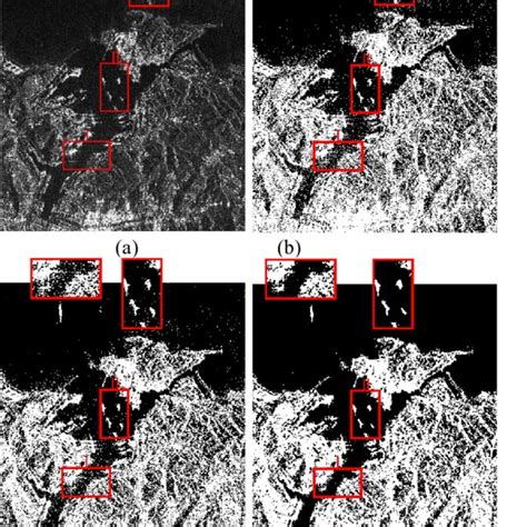 the segmentation results for a four look sar image 733×822 a sar