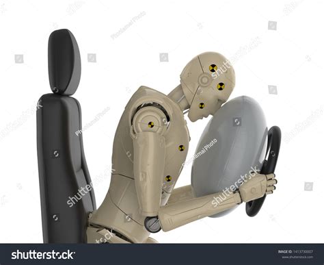 Crash Test 3d Rendering Dummy Hit Stock Illustration 1413730007