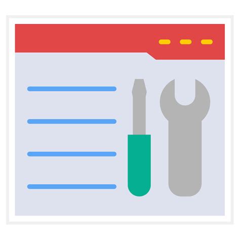 유지보수 아이콘 프리미엄 벡터