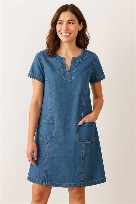 Sofia Soft Denim Dress Jade New York