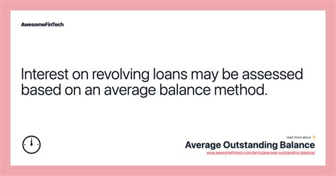 Average Outstanding Balance Awesomefintech Blog