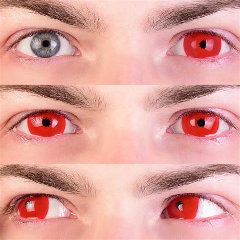 Primal ® Red Mini Sclera Halloween And Costume Contact Lenses Primal