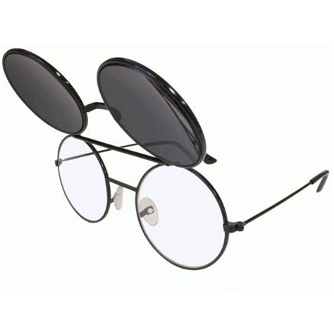 Dwayne Wayne Round Flip Up Glasses Sunglasses Black 13 Liked On