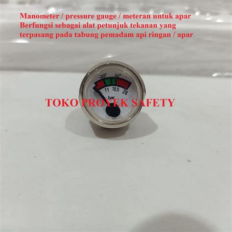Jual Pressure Gauge Apar Meteran Manometer Indikator Tekanan