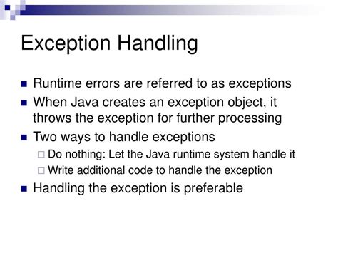 Ppt Understanding Exceptions And Assertions In Java Programming