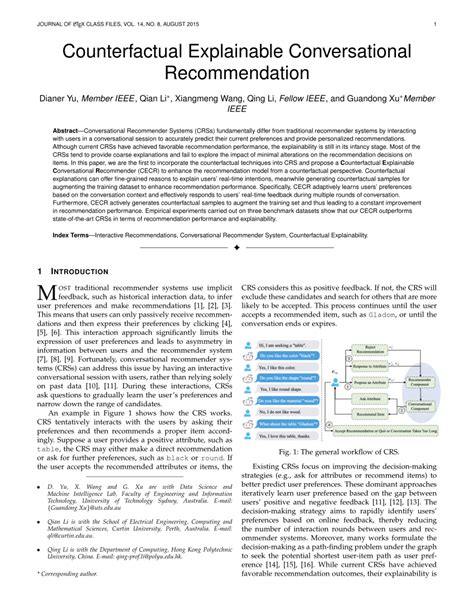 Pdf Counterfactual Explainable Conversational Recommendation