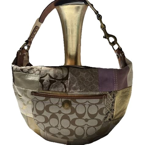 Coach Bags Vintage Coach Patchwork Hobo Shoulder Bag Moon Shape