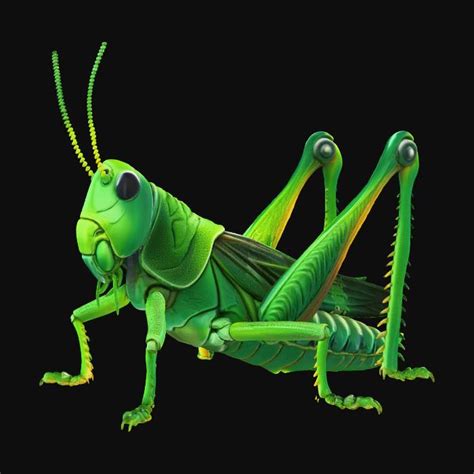 Grasshopper Artistry 免费下载由nayomigartner使用meshy Ai生成的3d模型