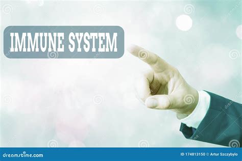Handwriting Text Writing Immune System Concept Meaning Host Defense System Comprising Many