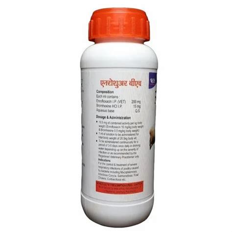 Enrofloxacin Bromhexine Hcl Oral Solution Treatment Antimicrobial And